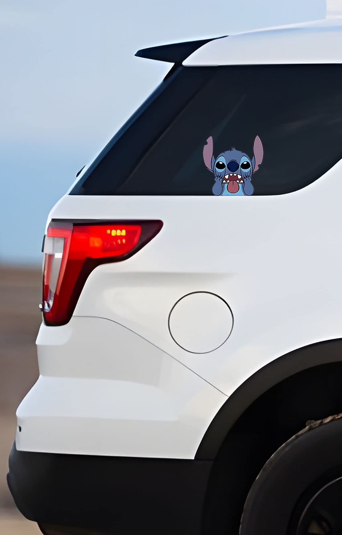 Koumyou-Stitch, Grimace Face,Vinyl Decal,Sticker for Cars,Windows,Laptops and More