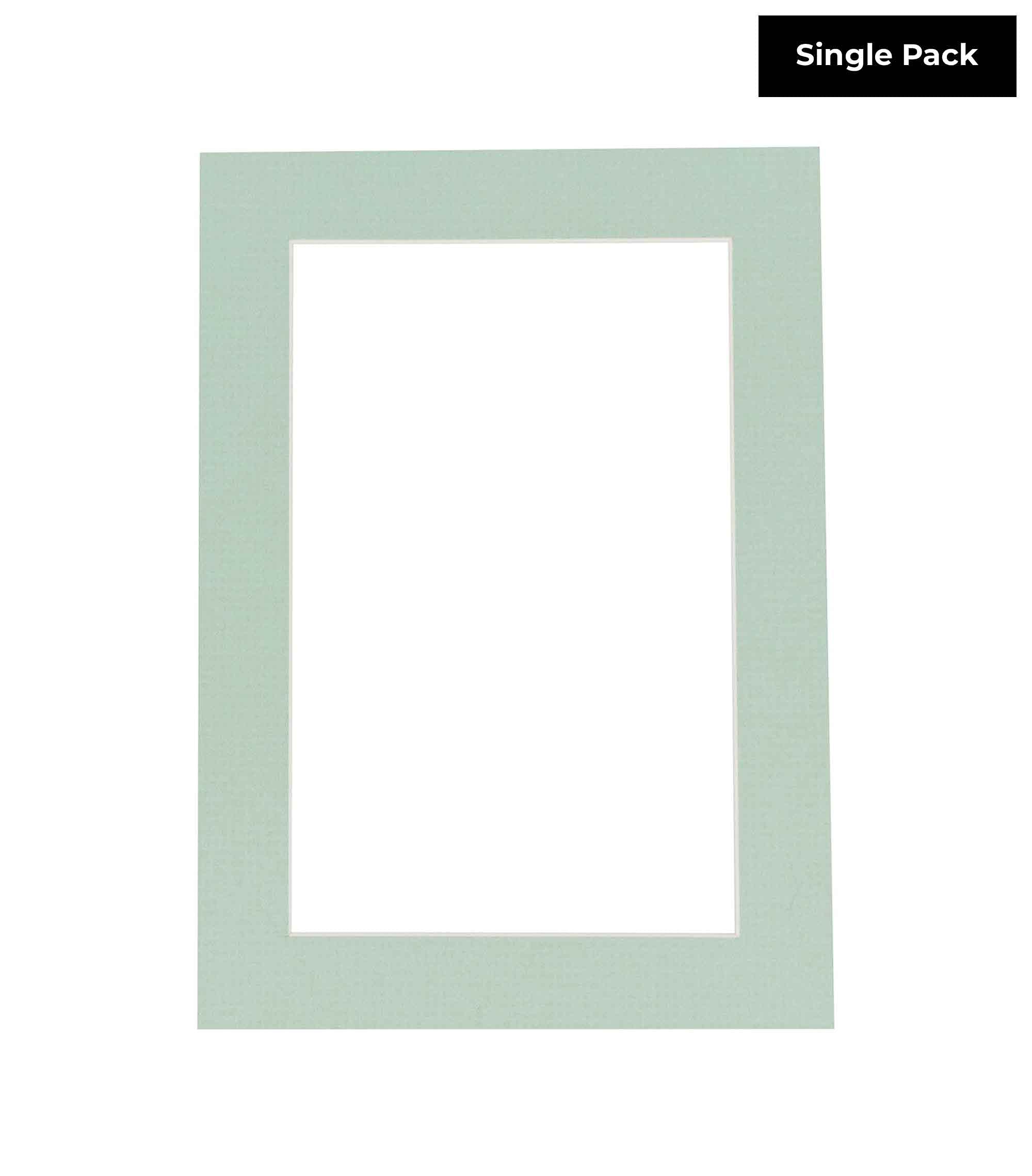 14x18 Mat Bevel Cut for 12x16 Photos - Acid Free Honeydew Green Precut Matboard - For Pictures, Photos, Framing - 4-ply Thickness