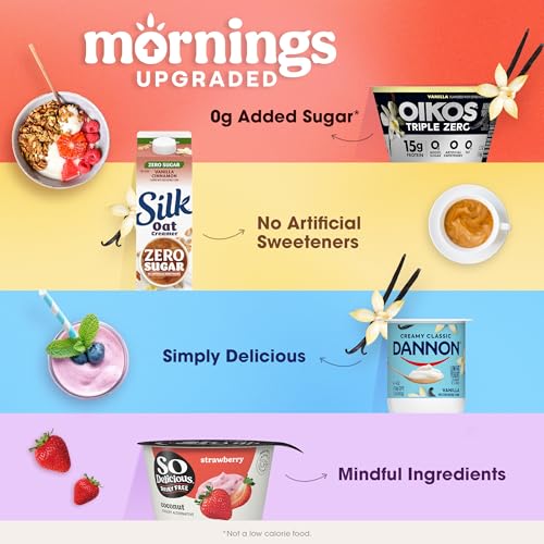 So Delicious Dairy Free Coconut Milk Yogurt Alternative, 0g Added Sugar Vanilla, Vegan, Gluten Free, Non-GMO, Creamy Plant Based Vanilla Yogurt Alternative, 5.3 Oz Container
