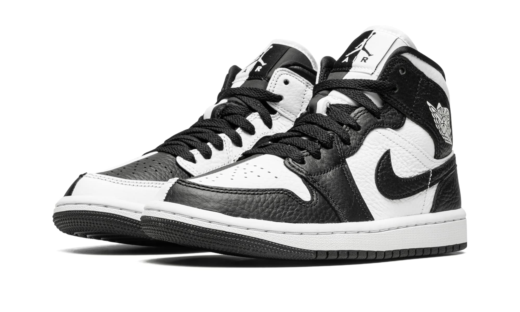 Nike Women's WMNS Air Jordan 1 Mid Trainers, Black, Electric Green, White, 6.5 Women