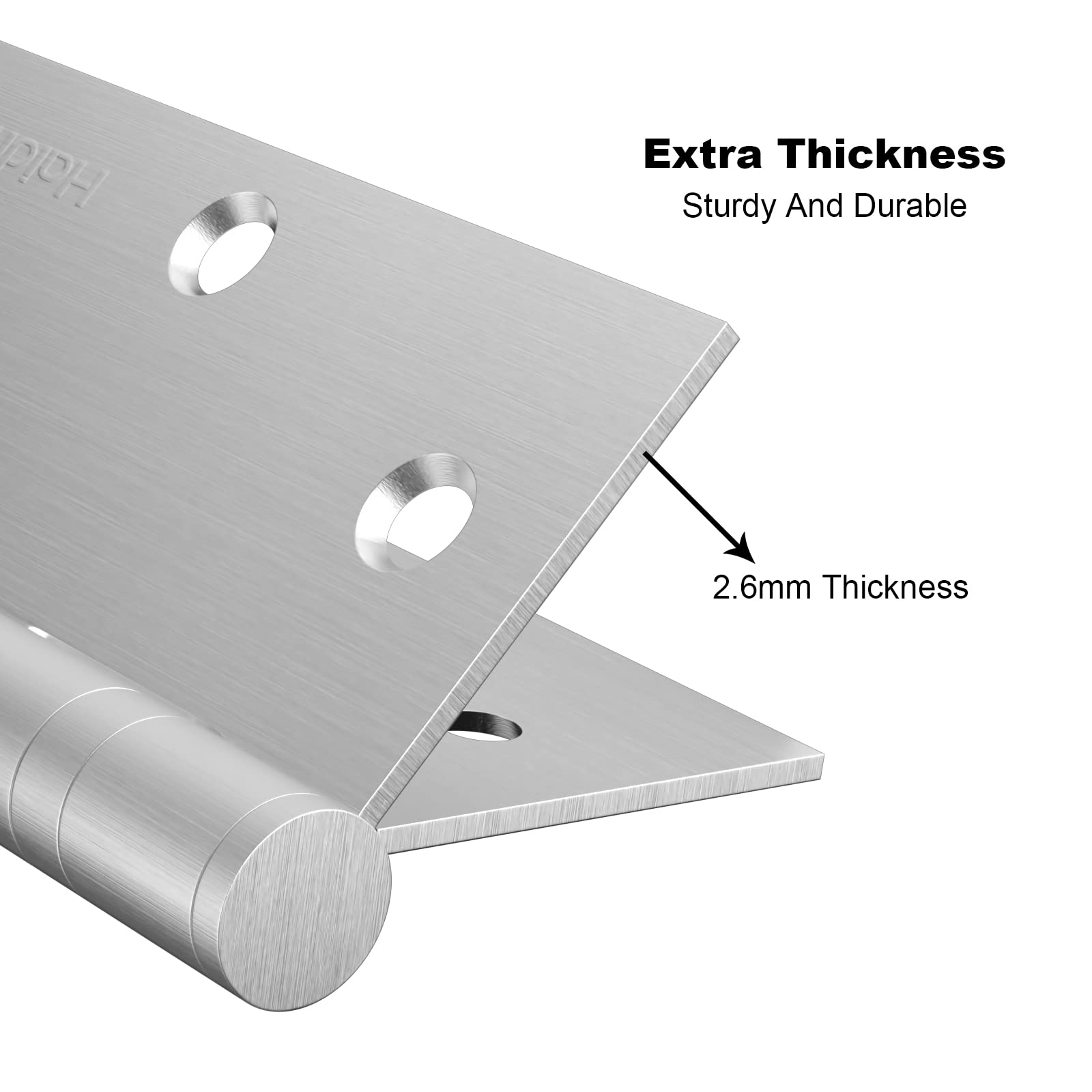 Haidms 3Pack 304 Stainless Steel Silver Ball Bearing Hinges Heavy Duty Door Hinges Brushed Nicekel 3.5 * 3.5 inch Door Hinge Brushed Nickel Door Hinges Interior Door Hinges with Square Corner