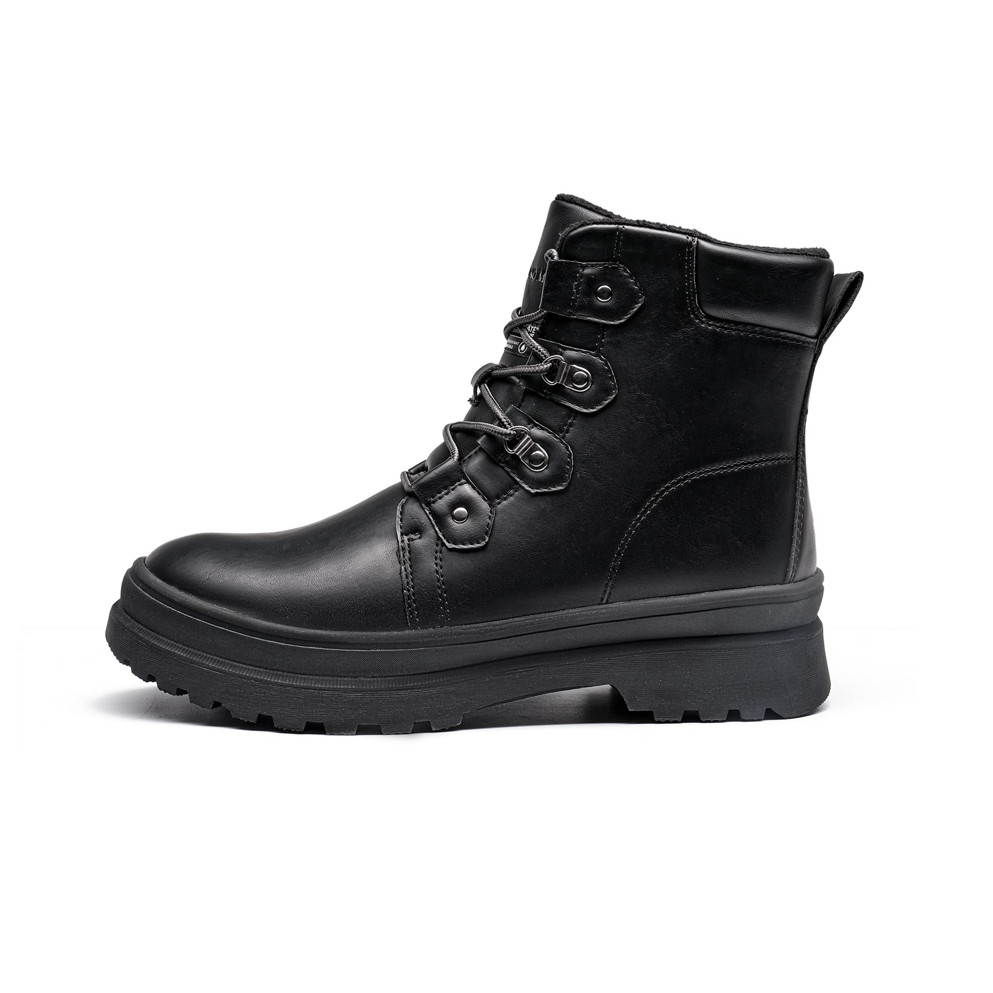 Bruno Marc Men's Insulated Waterproof Snow Boots Warm Winter Outdoor Hiking Work Boot Black,Size12,SBSB223M