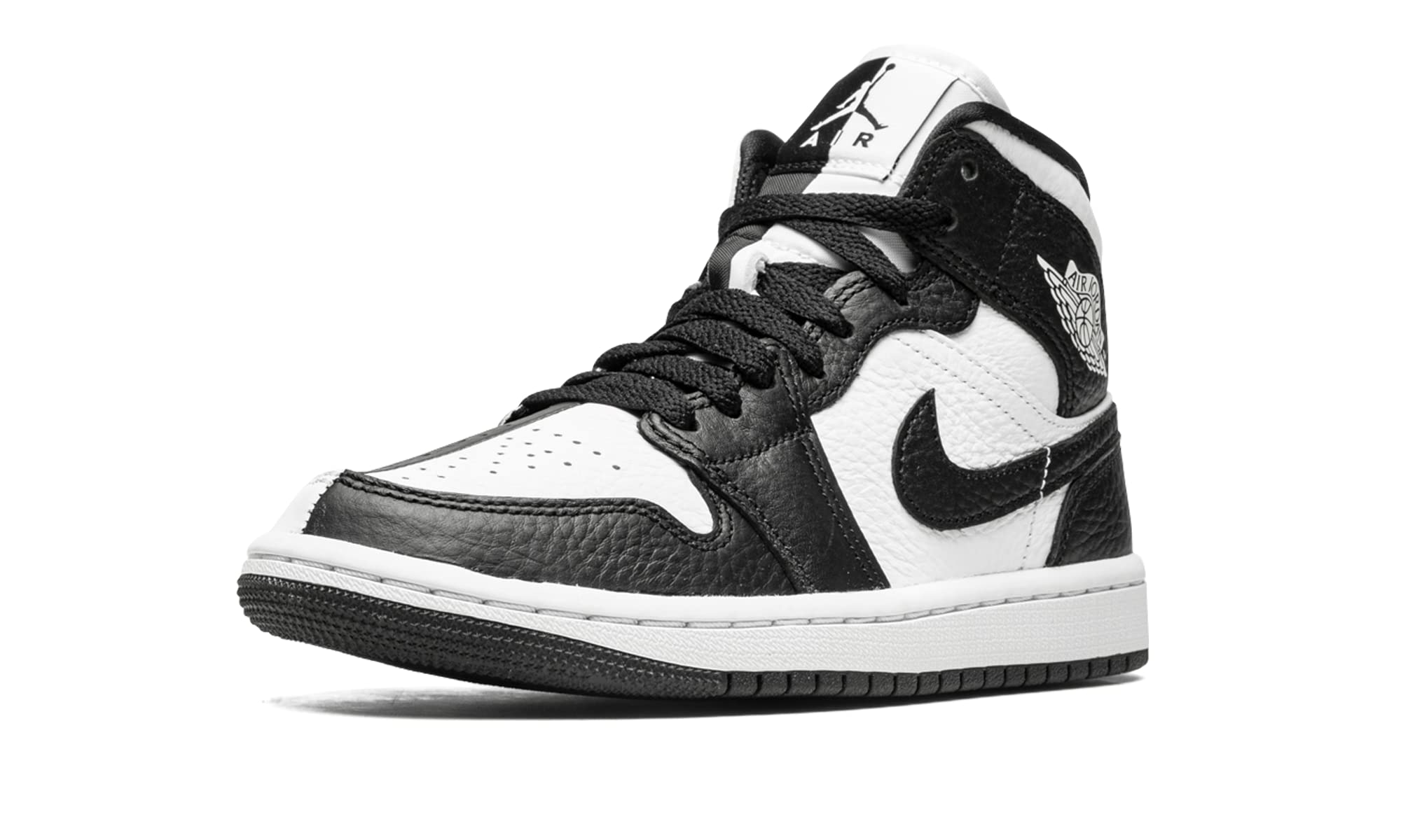 Nike Women's WMNS Air Jordan 1 Mid Trainers, Black, Electric Green, White, 6.5 Women