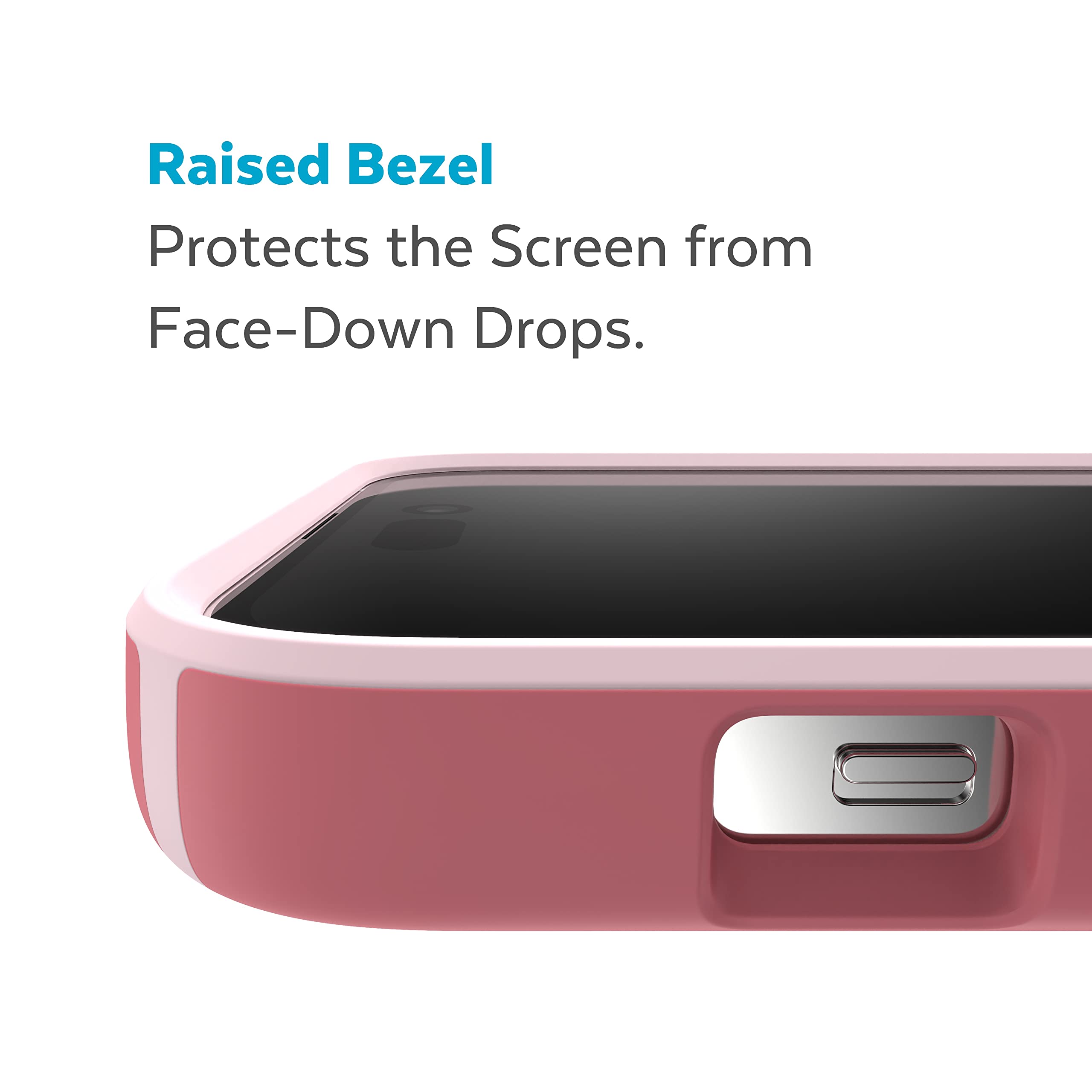 Speck for iPhone 14 Pro Max Case - Drop Protection, Scratch Resistant, Built for MagSafe Case with Soft Touch Coating - 6.7" iPhone 14, Dual Layer -Sweet Coral/Light Coral Candyshell Pro