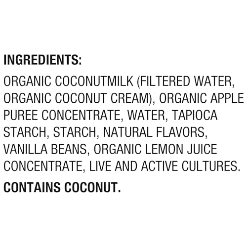 So Delicious Dairy Free Coconut Milk Yogurt Alternative, 0g Added Sugar Vanilla, Vegan, Gluten Free, Non-GMO, Creamy Plant Based Vanilla Yogurt Alternative, 5.3 Oz Container