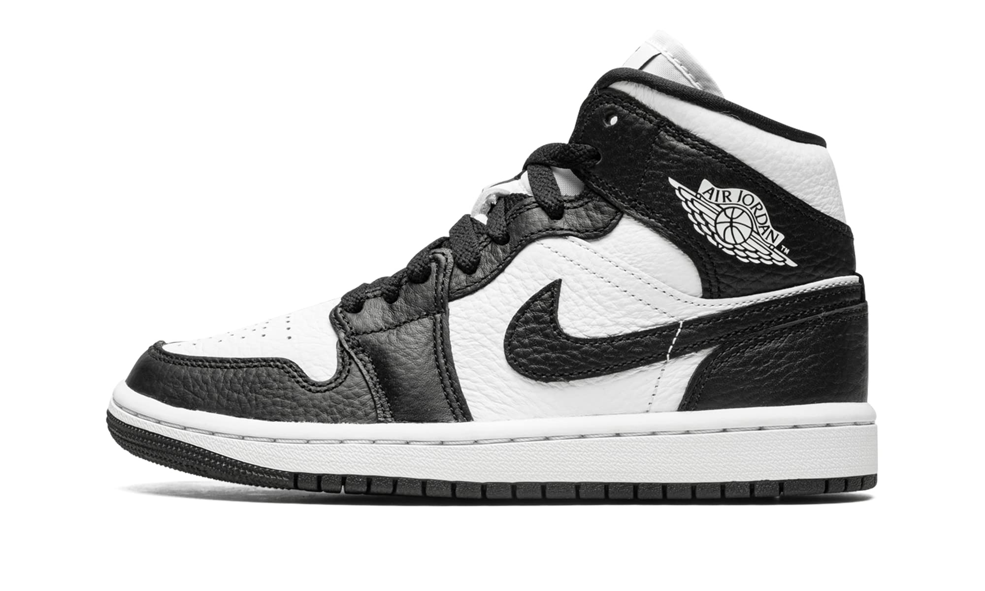 Nike Women's WMNS Air Jordan 1 Mid Trainers, Black, Electric Green, White, 6.5 Women