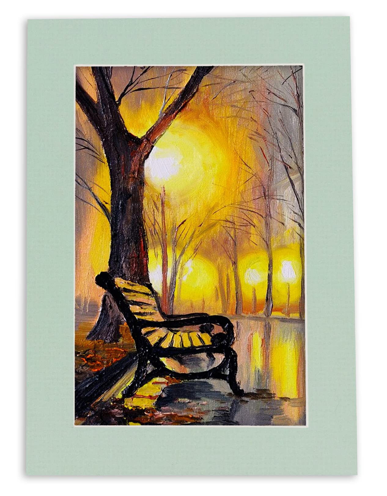 14x18 Mat Bevel Cut for 12x16 Photos - Acid Free Honeydew Green Precut Matboard - For Pictures, Photos, Framing - 4-ply Thickness