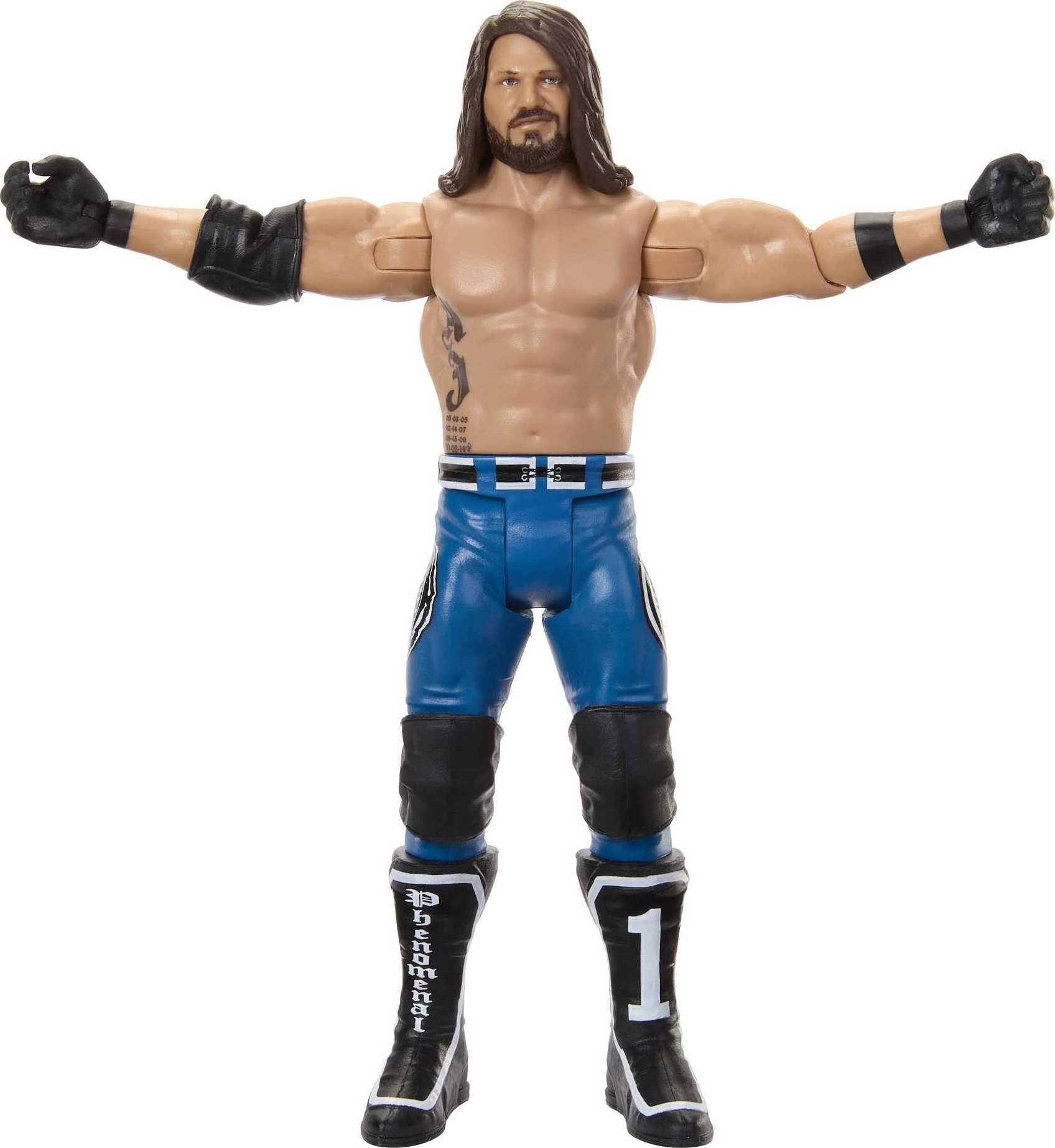 Mattel WWE AJ Styles Top Picks Action Figure, Collectible with 10 Points of Articulation & Life-like Detail, 6-inch