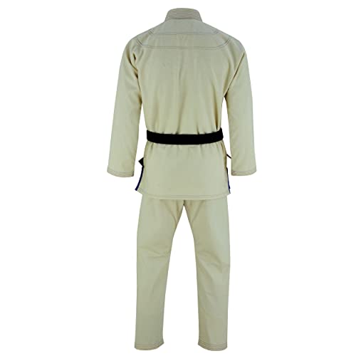 JAGUAR PRO GEAR ORGANO - Pure Organic Cotton Light Weight Kimono Brazilian Jiu Jitsu Gi Unisex (K-0, White)