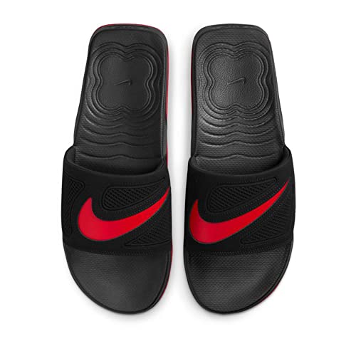 Nike Air Max Cirro Just Do It Athletic Sandal Solarsoft Slide (BLACK/UNIVERSITY RED, numeric_12)