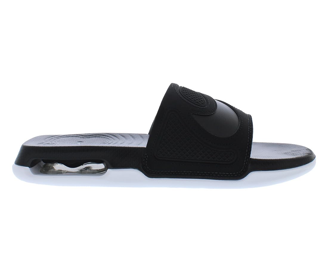 Nike Air Max Cirro Just Do It Athletic Sandal Solarsoft Slide (BLACK SILVER WHITE, us_footwear_size_system, adult, men, numeric, medium, numeric_10)