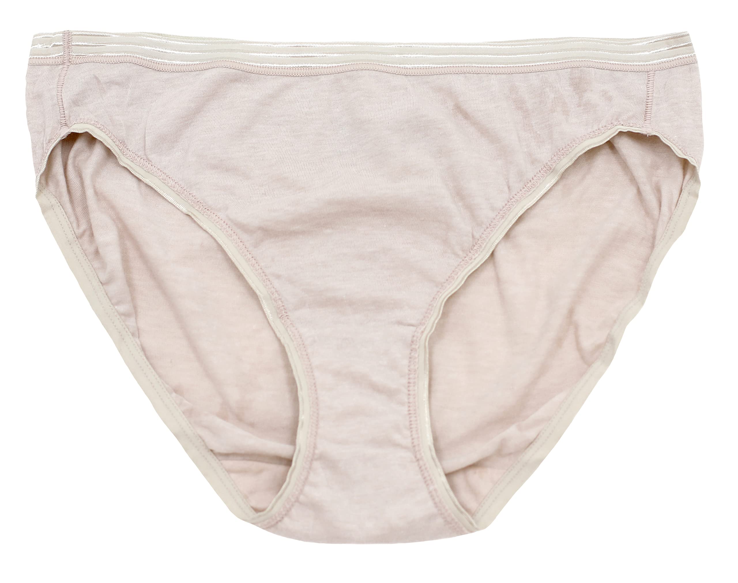 Fruit of the Loom Signature Women's 5 Pack Ultra Soft Bikini Panties, Nude Heather, 6