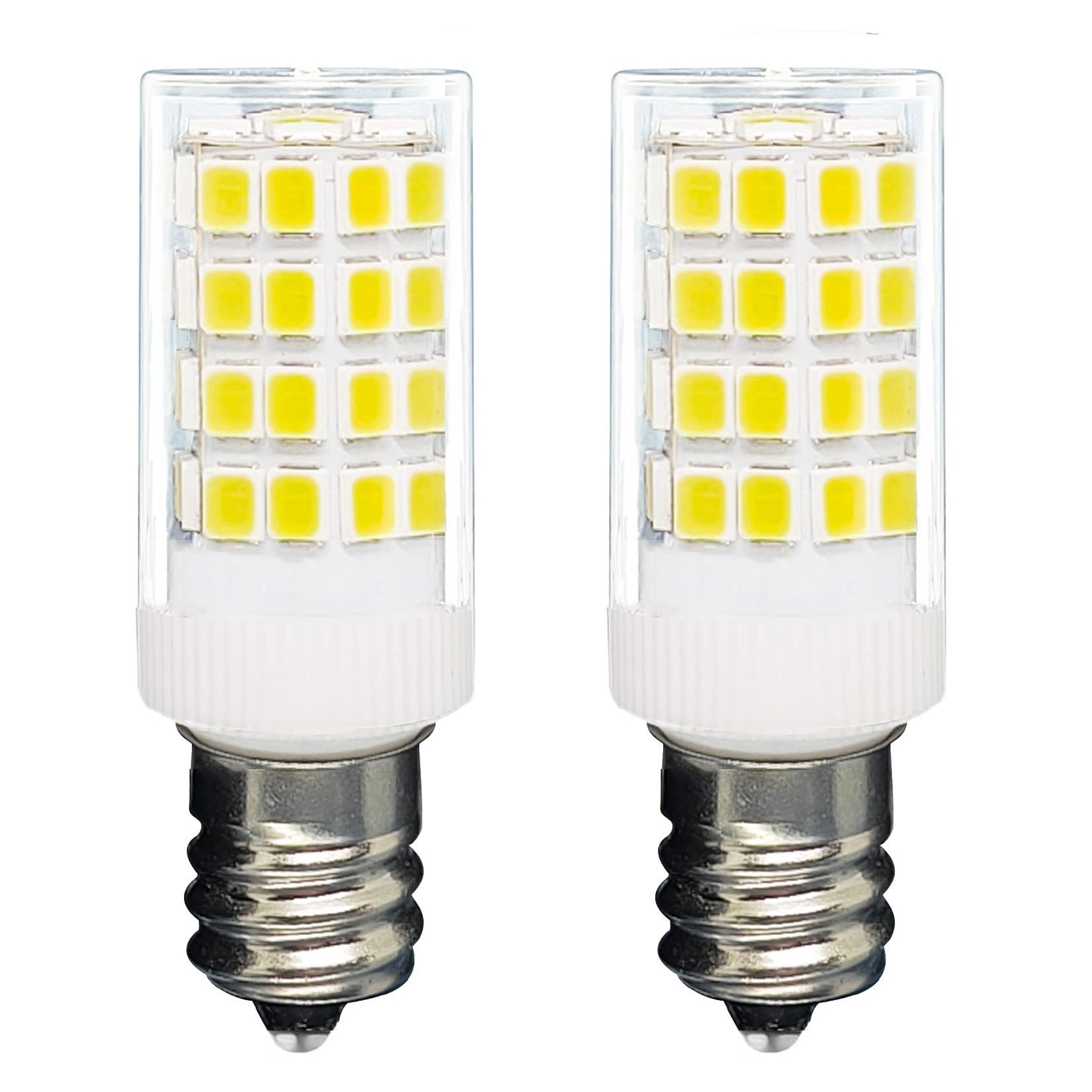 WE05X20431 Dryer Light Bulb /Ice Dispenser for Refrigerator Bulb / Sewing Machine E12 LED Light Bulb 3W Replaces C7 E12 Candelabra 10W-30W Halogen 100V-265V Cool White 6000K Appliance Lamp, 2-Pack