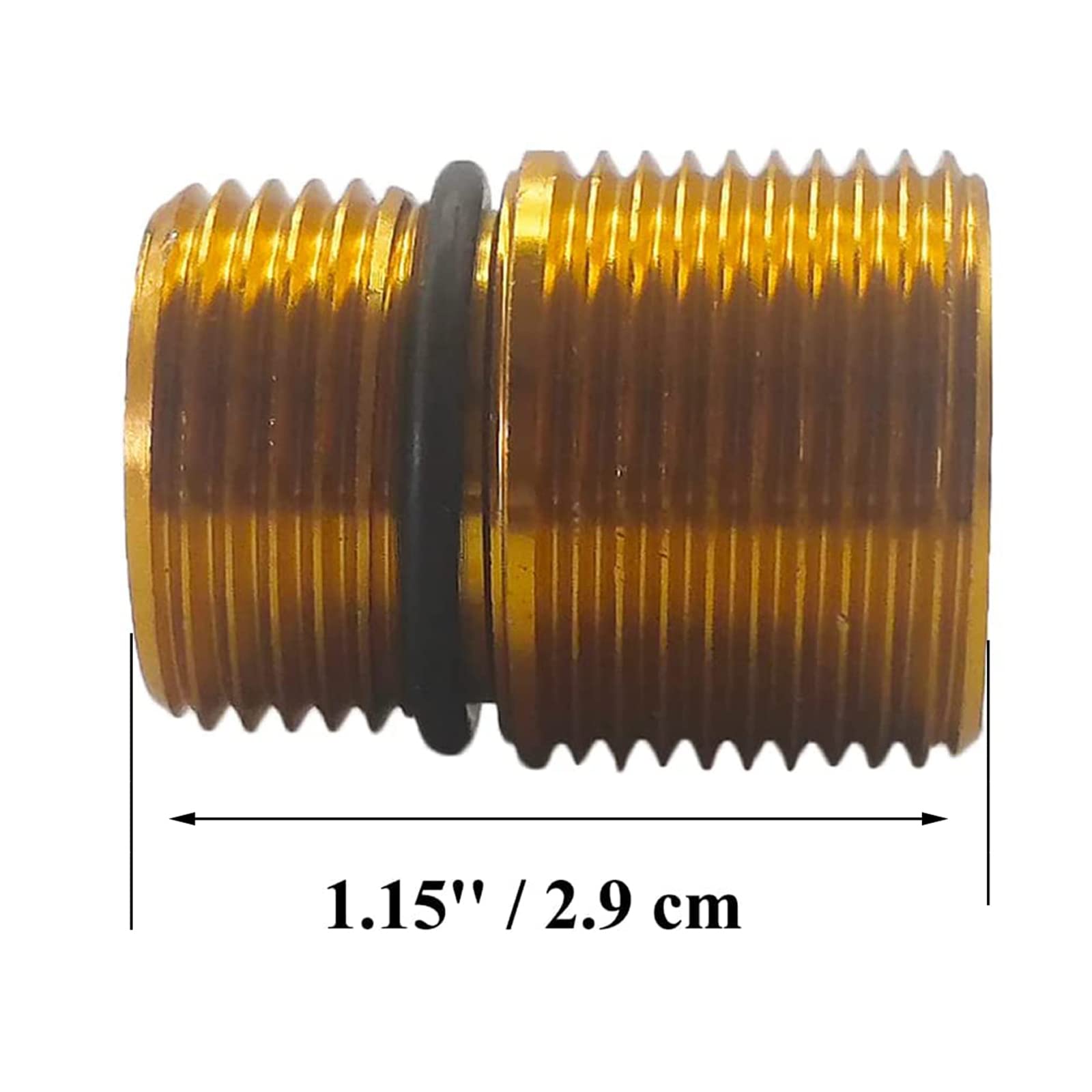 Zeiboat 7110264 Water Oulet Kit for Axial Cam Pressure Washer Pump, Oulet Fitting (Anodized aluminum), 1.5mm Male