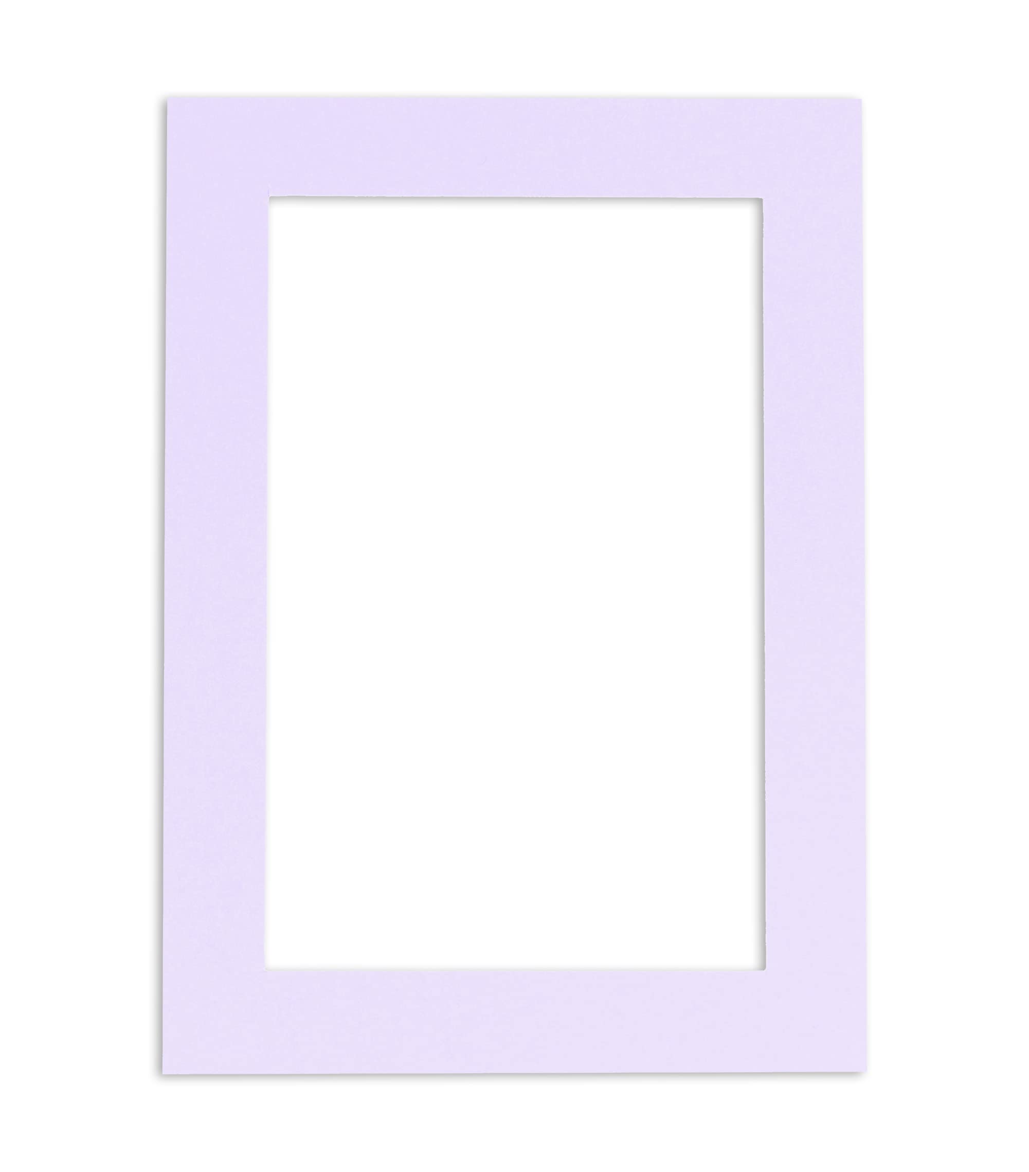 11.5x17 Mat Bevel Cut for 8.5x11 Photos - Acid Free Light Purple Precut Matboard - For Pictures, Photos, Framing - 4-ply Thickness