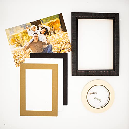 6x10 Mat Bevel Cut for 4x8 Photos - Acid Free Rattan Beige Precut Matboard - For Pictures, Photos, Framing - 4-ply Thickness