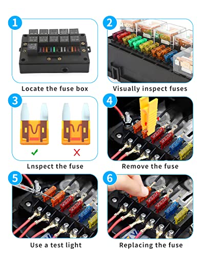 Fuses Assortment Kit - 110pcs Standard & Mini Blade Car Fuse, 2A 3A 5A 7.5A 10A 15A 20A 25A 30A 35A 40 Amp Replacement Fuses for Car RV Boat Truck SUV Automotive