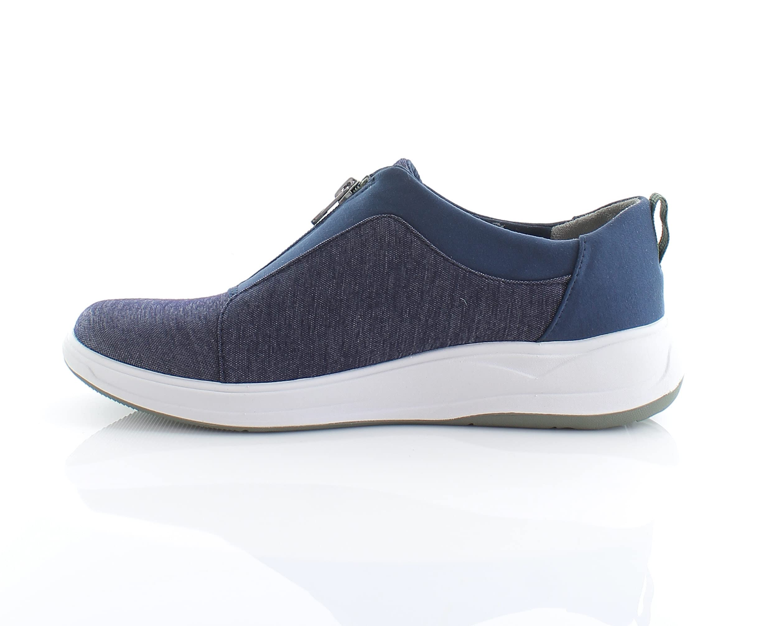 BZees Women's Take It Easy Sneaker, Navy Blazer Shimmer, 8