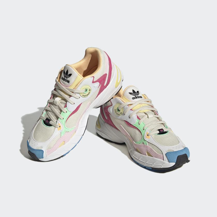 adidas Originals Women's Astir Sneaker, Off White/Pulse Mint/Clear Pink, 8.5