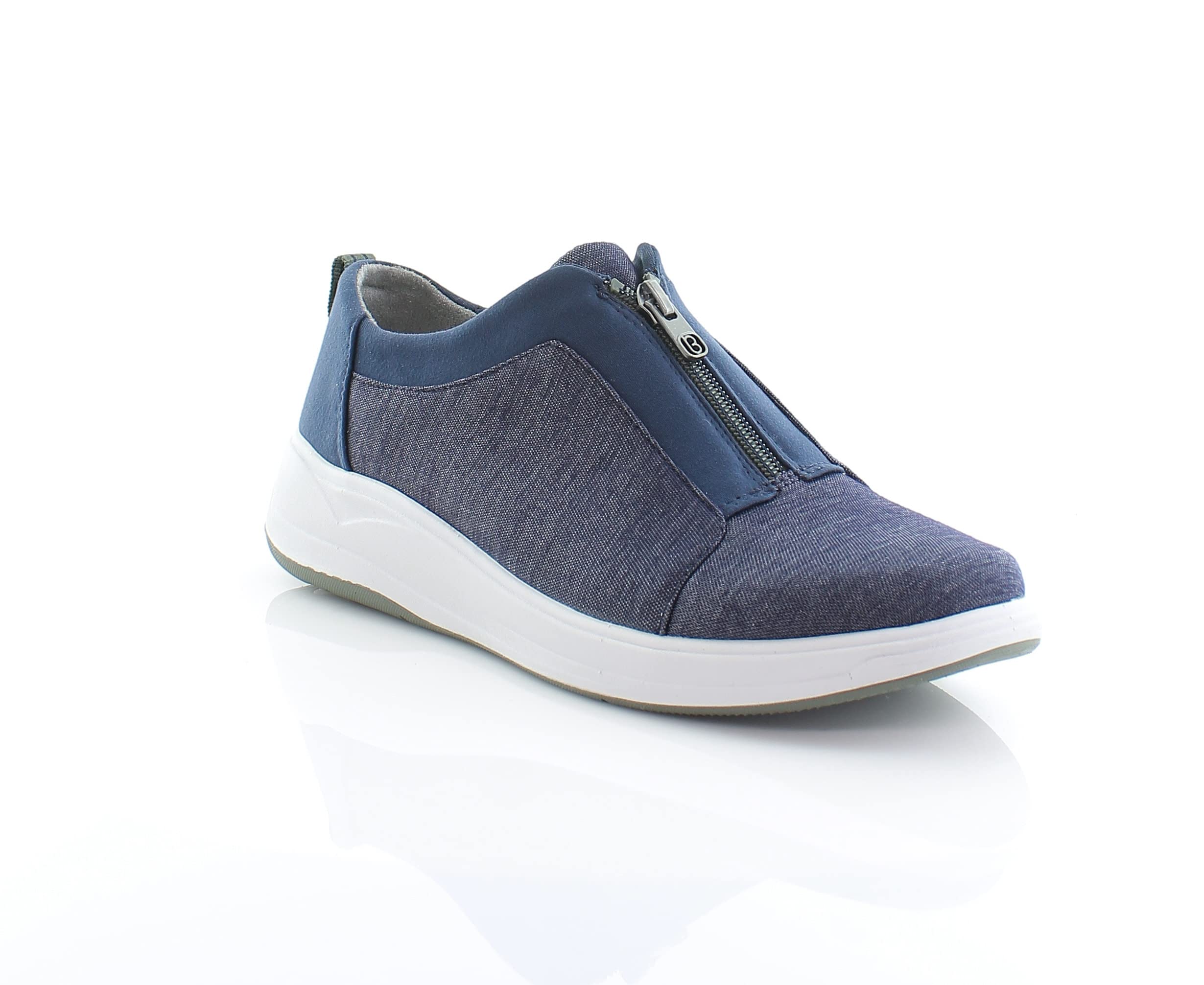BZees Women's Take It Easy Sneaker, Navy Blazer Shimmer, 8