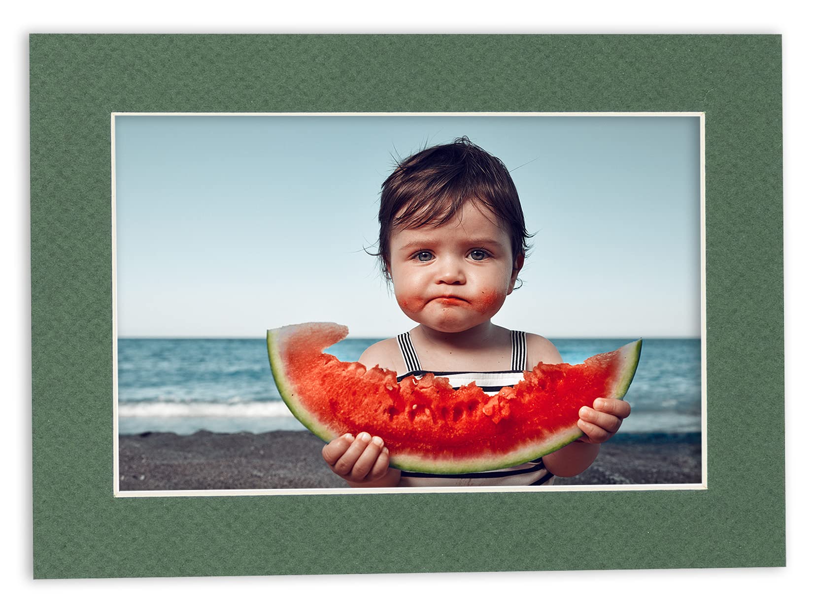 16x40 Mat Bevel Cut for 12x36 Photos - Acid Free Hunter Green Precut Matboard - For Pictures, Photos, Framing - 4-ply Thickness