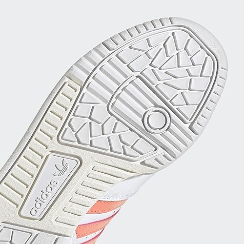 adidas Originals Women's Rivalry Low Sneaker, White/Coral Fusion/Gold Metallic, 8.5