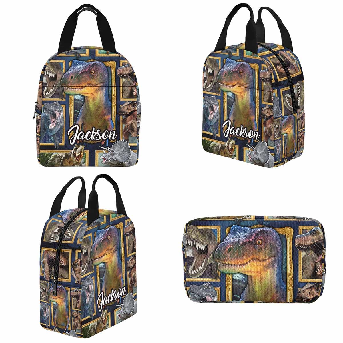 MyPhotoPrint Customized Bag Dinosaur Waterproof Bookbag Shoulder Backpack Travel Size