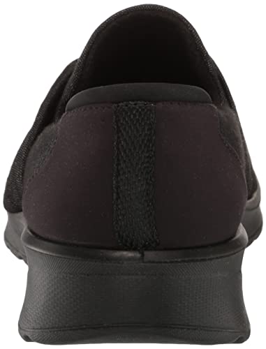BZees Womens Glimmer Slip-On Black Shimmer 6.5 M