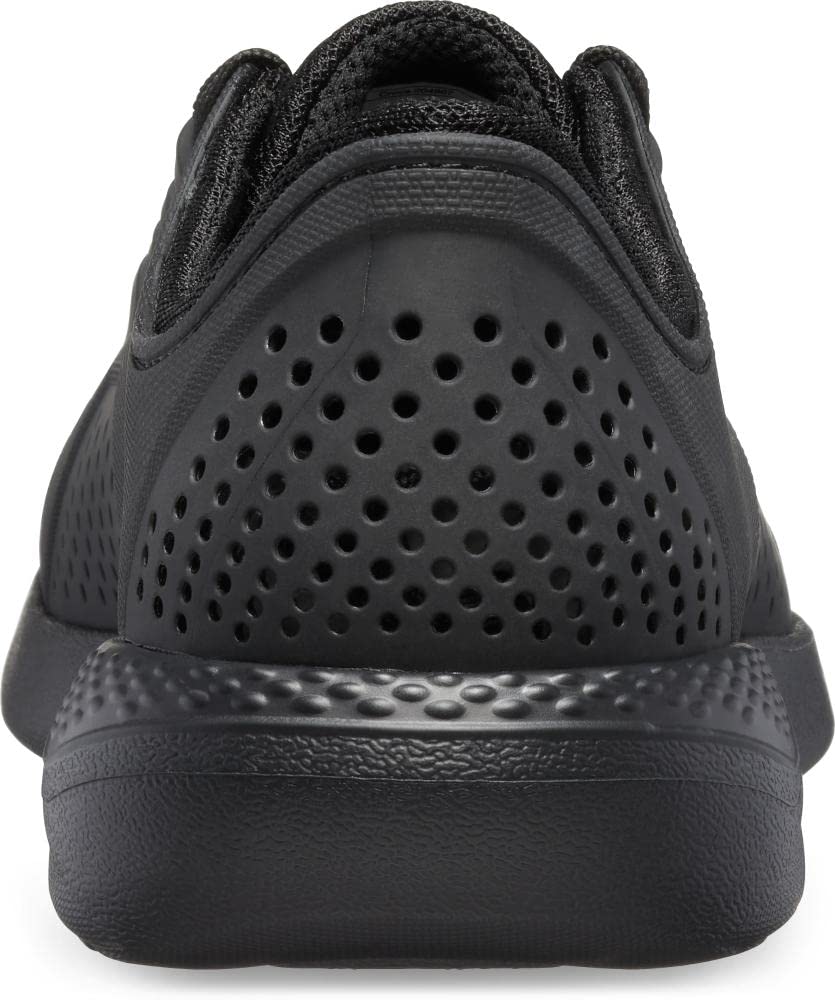 Crocs Men's LiteRide 360 Pacer Sneakers, Black/Black, 10 Men
