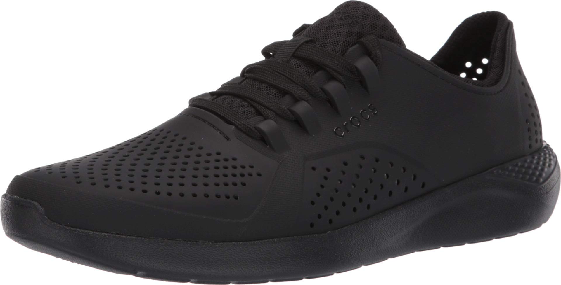 Crocs Men's LiteRide 360 Pacer Sneakers, Black/Black, 10 Men
