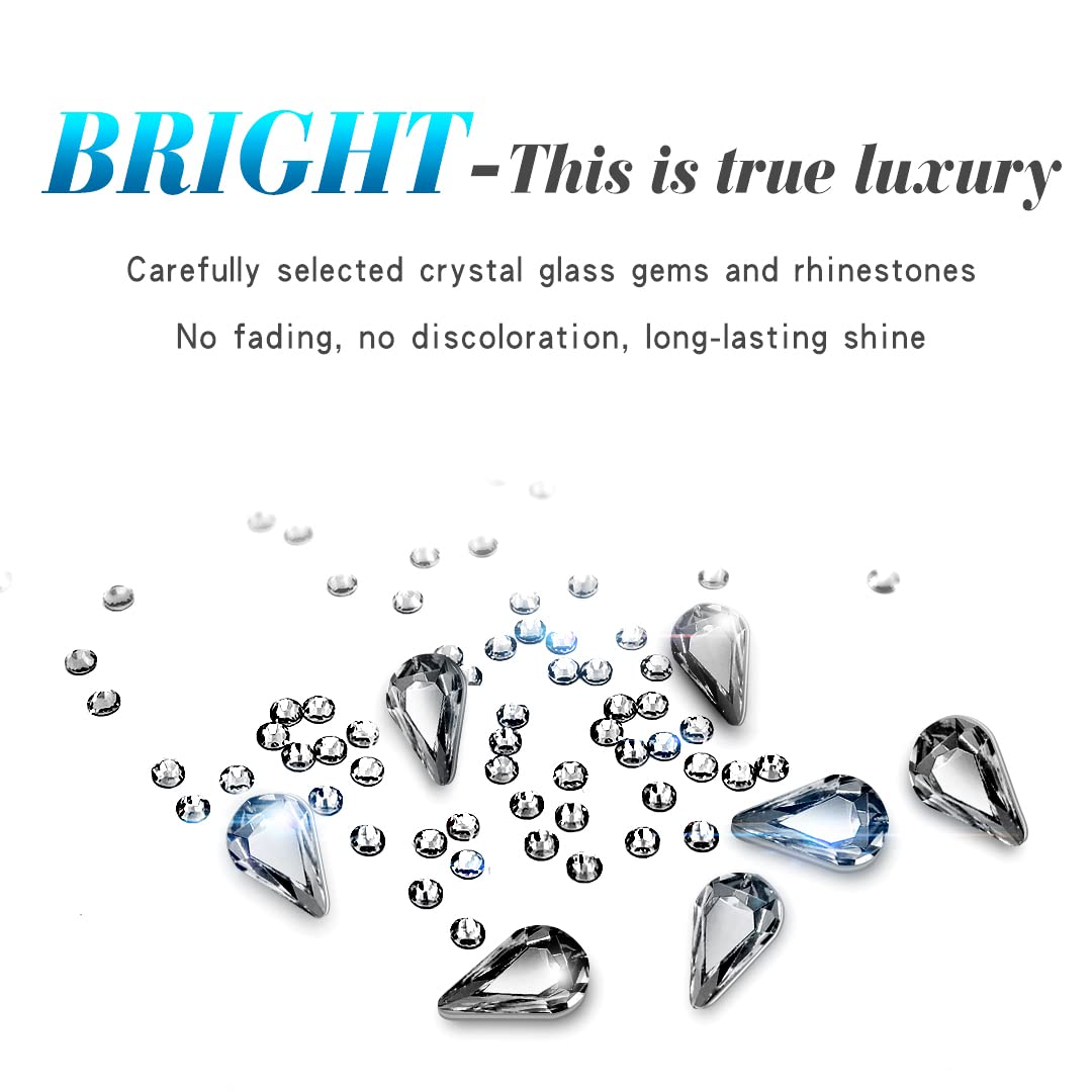 Murimt 2 Pack Crystal Rhinestone Bling Car Push Start Button Accessories,Girly Car Accessories for Women,Push to Start Button Cover/Sticker, Key Ignition & Knob Ring (Black)