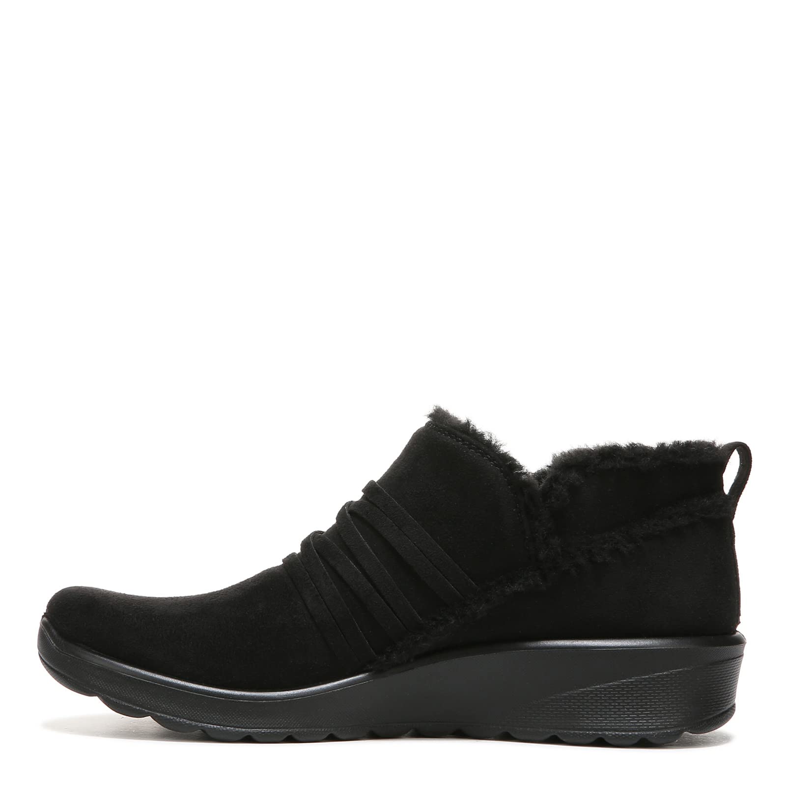 BZees Womens Glide Slip-On Ankle Boot Black 6.5 M
