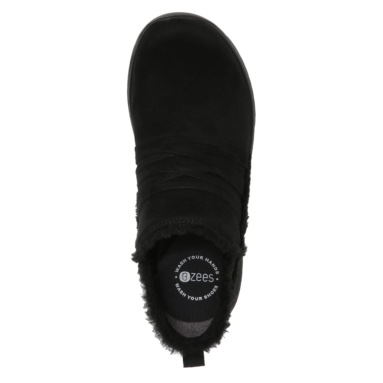 BZees Womens Glide Slip-On Ankle Boot Black 6.5 M