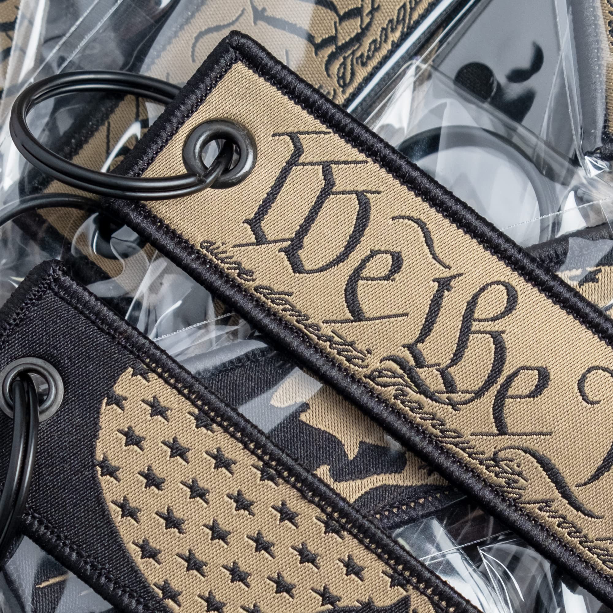 Patriotic Jet Tag Key Tag (We The People) Set of 2