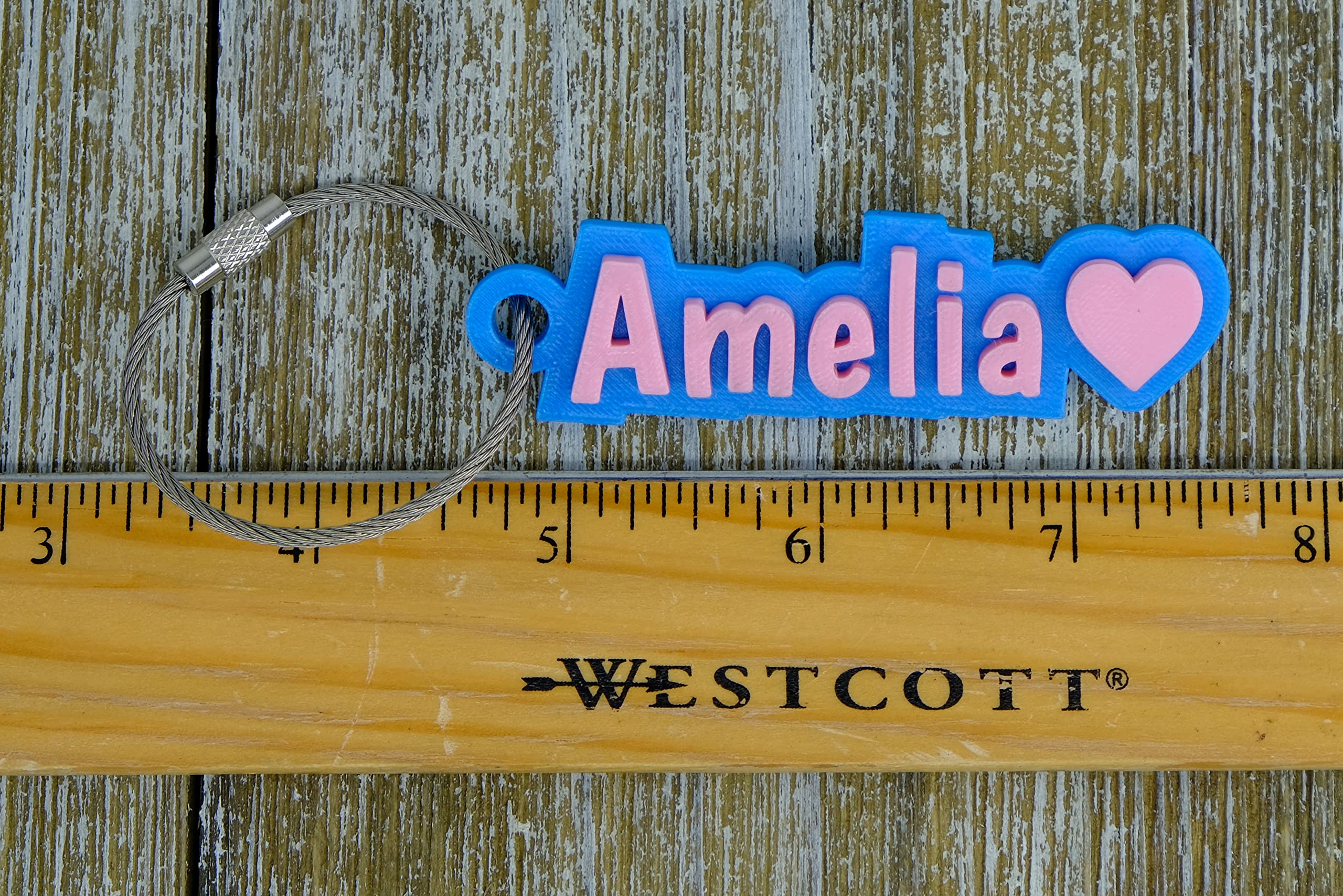 Fun Personalized Water Bottle and Bag Name Tag Whimsy Font, Hard Plastic Luggage Label Custom Nametag