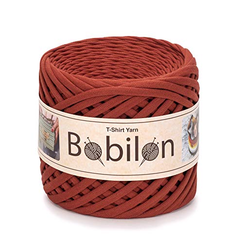 Cotton t-Shirt Yarn, 110 Yards / 100 Meters, Canyon Color, 5-7 mm Thickness, Ribbon Yarn, Perfect Skein of Jersey Yarn, Home Decor Yarn