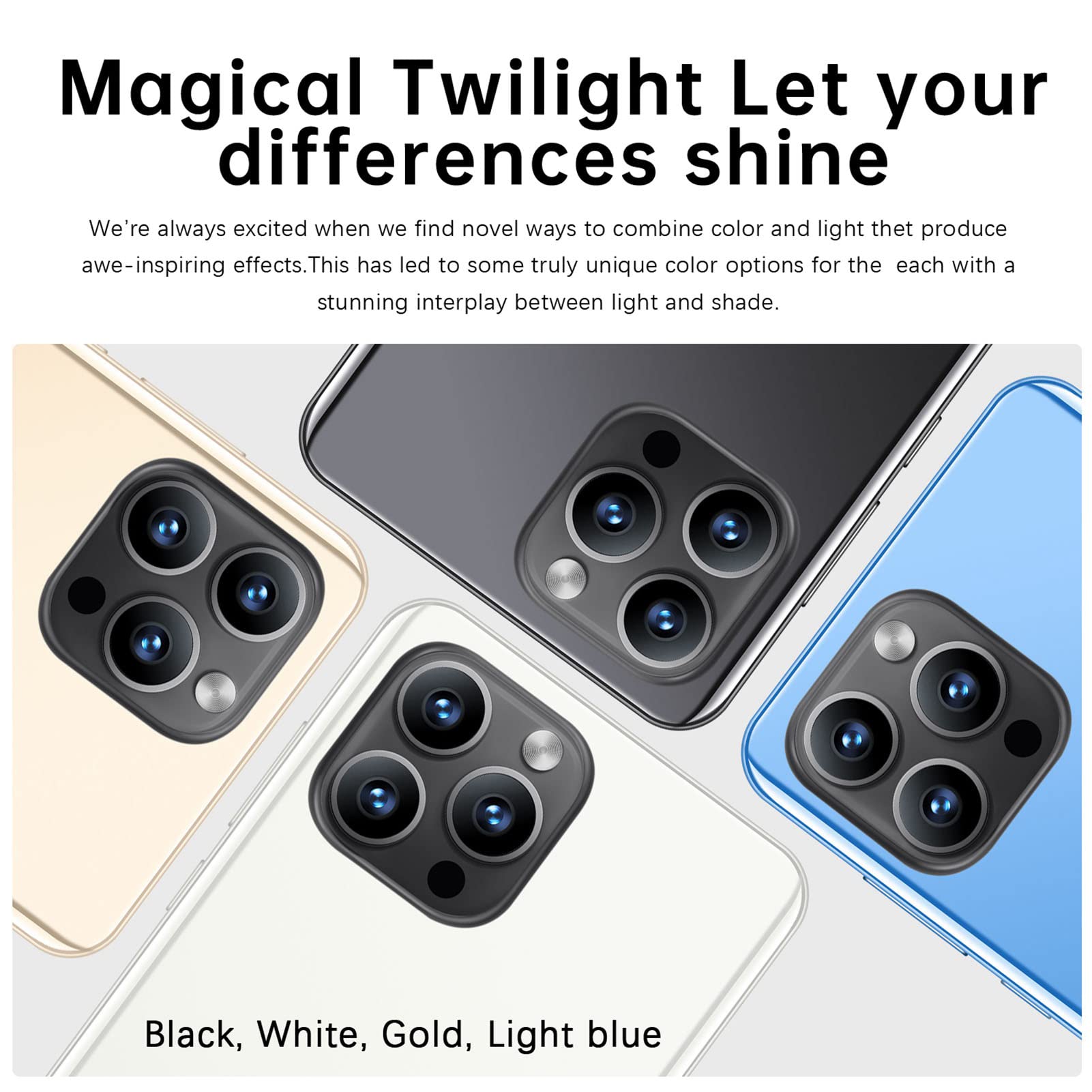 iP13 Pro Unlocked Smartphones, for Android 6 Cheap Cell Phones, 4.66" HD Screen Unlocked Cell Phone, Dual SIM, Dual Camera, Ultra Thin, Face Unlock, 2GB 32GB, 3200mAh, Support T Mobile,(Light Blue)