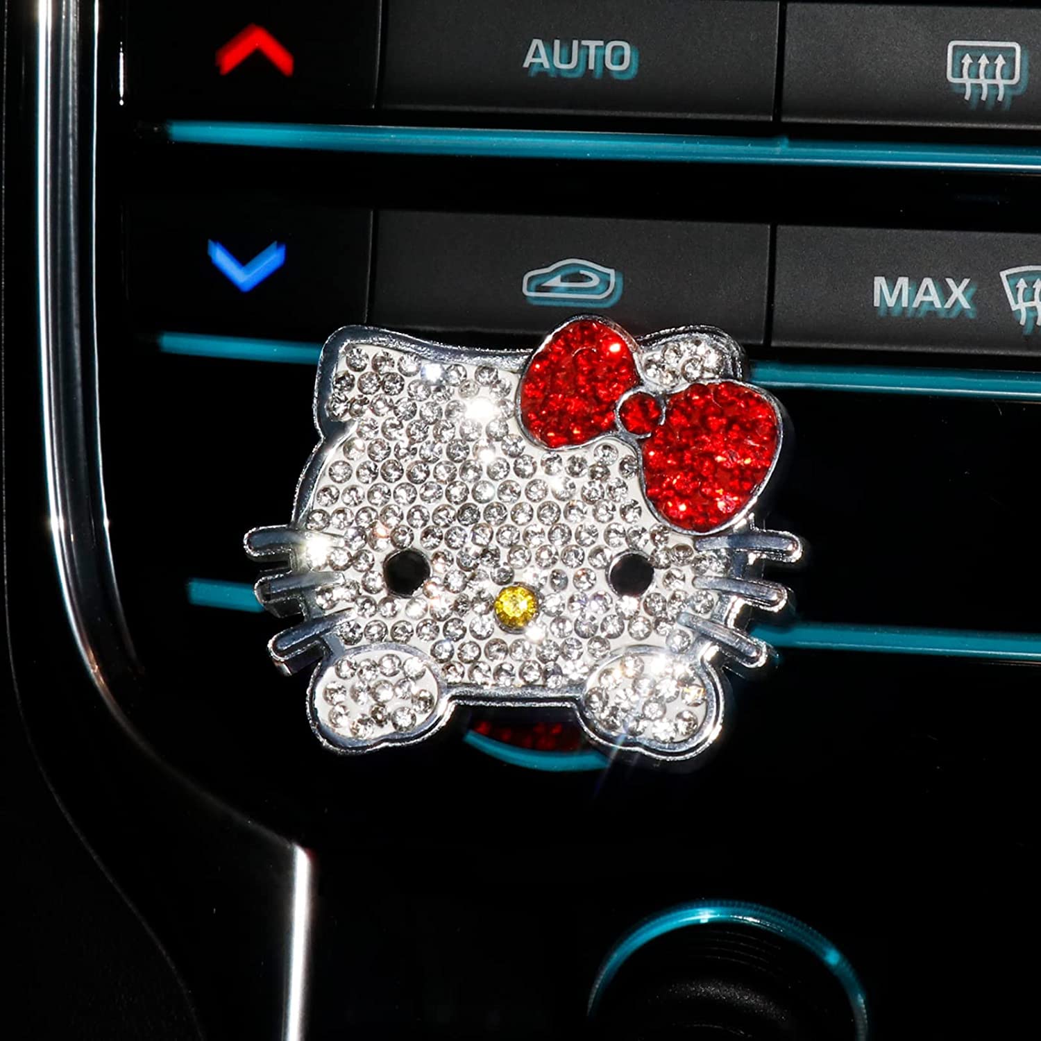 Bling Car Push to Start Button Cover Accessories, Crystal Rhinestone Car Engine Start Stop Button Cover, Auto Ignition Switch Cover, Cute Car Accessories for Women Decoration Interior Sticker