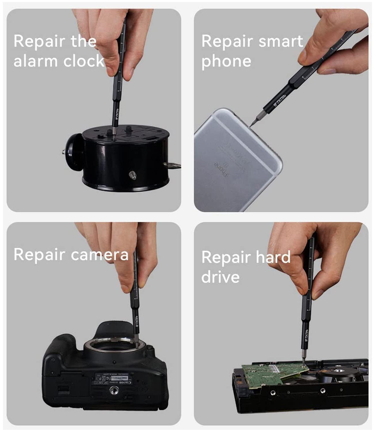 Precision Screwdriver Set 46 in 1 Electronic Repair Kit Small Magnetic Bits with Phillips Slotted Torx Hex Pentalobe for iPhone Tablet Laptop Game Console