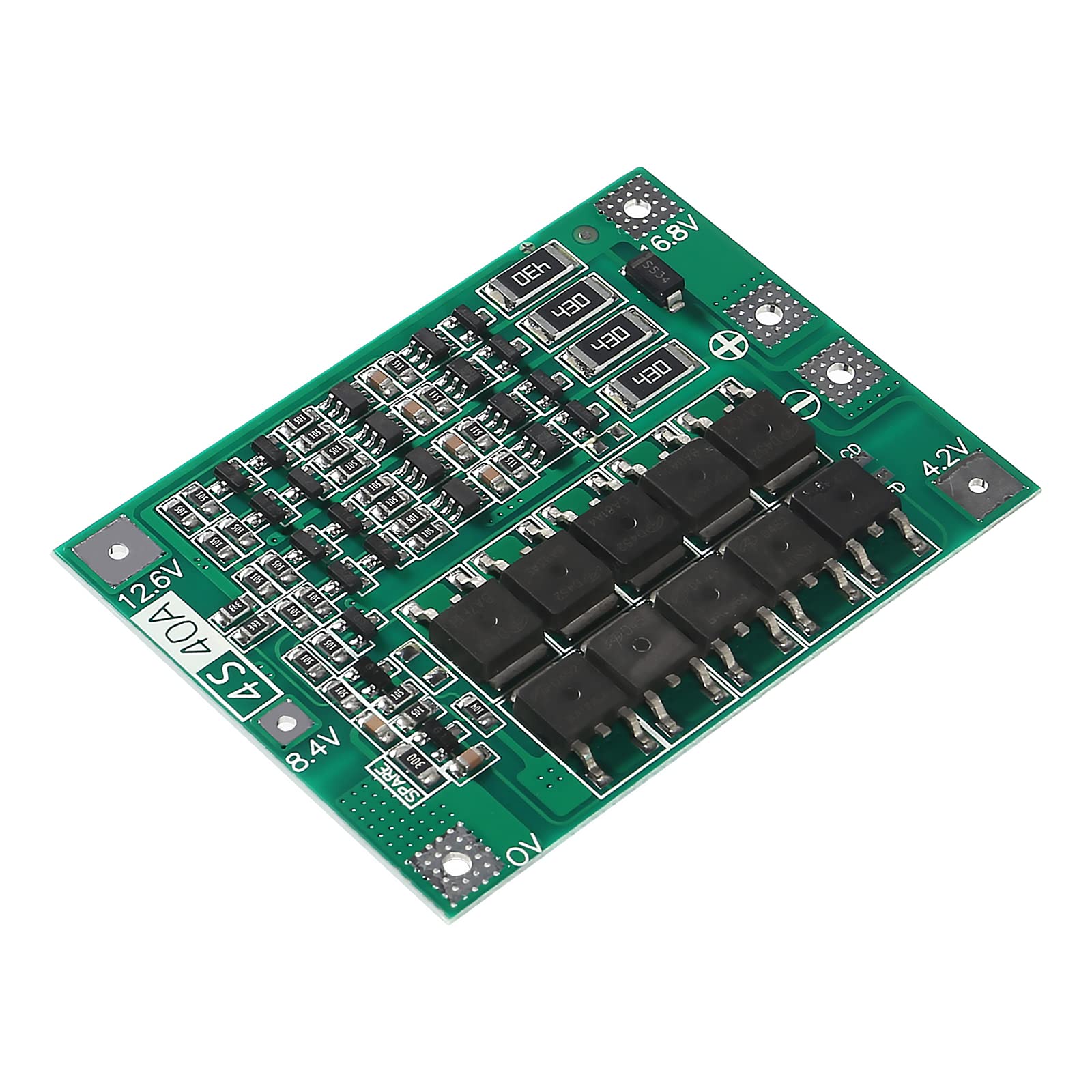 AITIAO 4PCS 4S 40A 16.8V Li-ion Lithium Battery Protection Board PCB BMS 18650 Lithium Charger Protection Circuit with Balance for Drill Motor