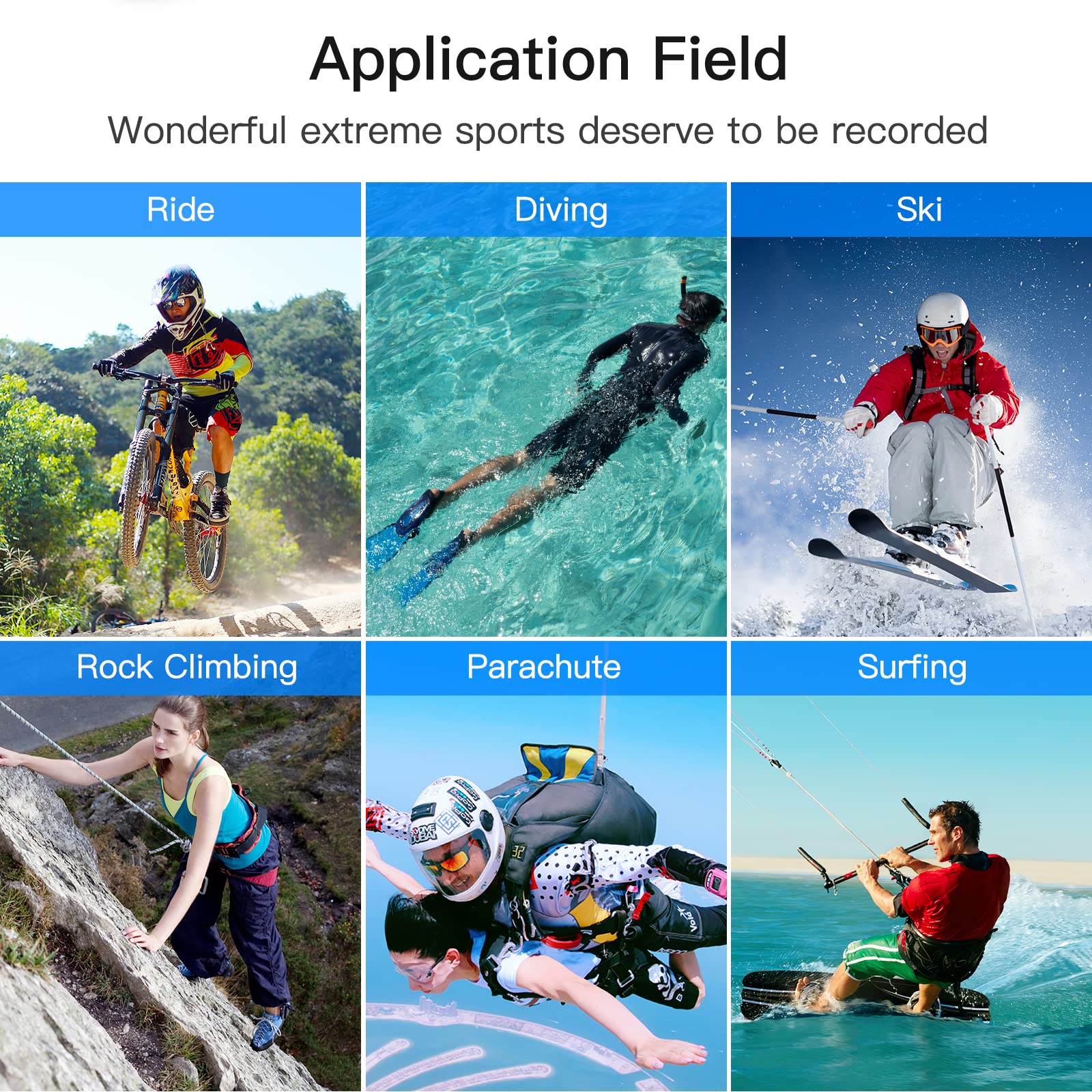 Mafomil Action Camera 4K 60FPS,WiFi Sports Camera with Touch Screen,24 MP HD Underwater Camera,EIS 170 ° Ultra Wide Angle, 98FT Waterproof Underwater Camera(Remote Control/32G SD Card/Accessory Kit)