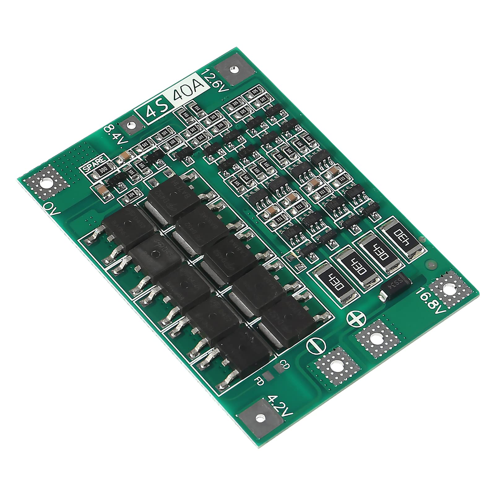AITIAO 4PCS 4S 40A 16.8V Li-ion Lithium Battery Protection Board PCB BMS 18650 Lithium Charger Protection Circuit with Balance for Drill Motor