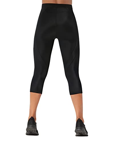 CW-X Women's Expert 3.0 Joint Support Compression Capri Tight, Black, Small