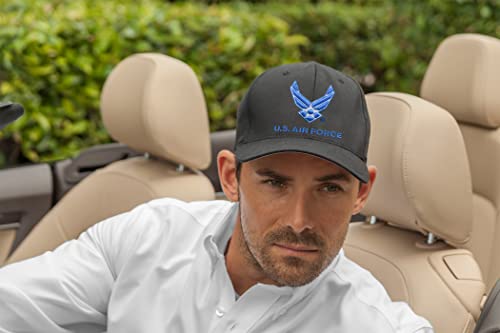 US Air Force Hat - Embroidered 3D Logo Air Force Hat – Flexfit USAF Hat – Air Force Gifts Small/MED | Disabled USMC Vet Owned Small Business
