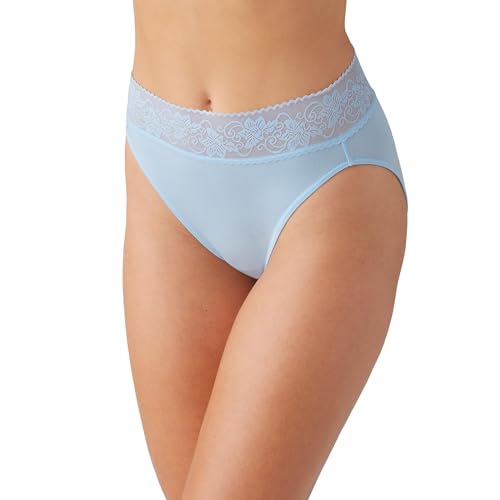 Wacoal Women's Comfort Touch Hi Cut Brief Panty, Angel Falls, Medium