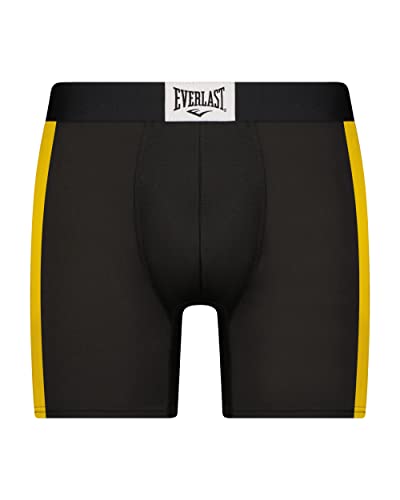 Everlast Mens Boxer Briefs, Perfect Boxer Brief for Men Pack of 6 Active Performance Mens Underwear (Medium, Black/Grey/Orange)