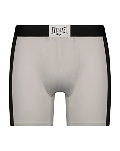Everlast Mens Boxer Briefs, Perfect Boxer Brief for Men Pack of 6 Active Performance Mens Underwear (Medium, Black/Grey/Orange)