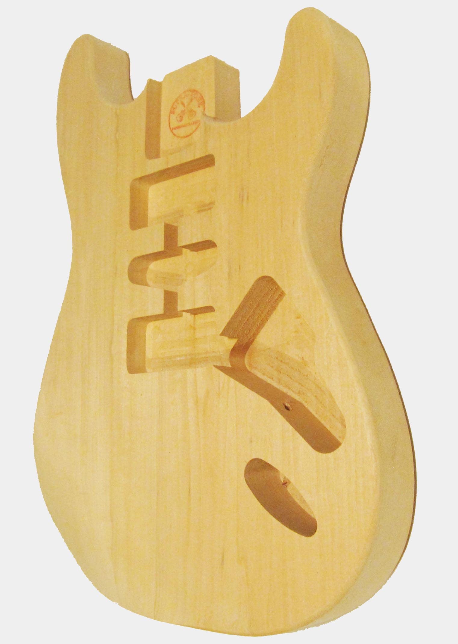 Supra-Tone Electric guitar body, unfinished, ST type, Basswood, Hardtail, Made in USA