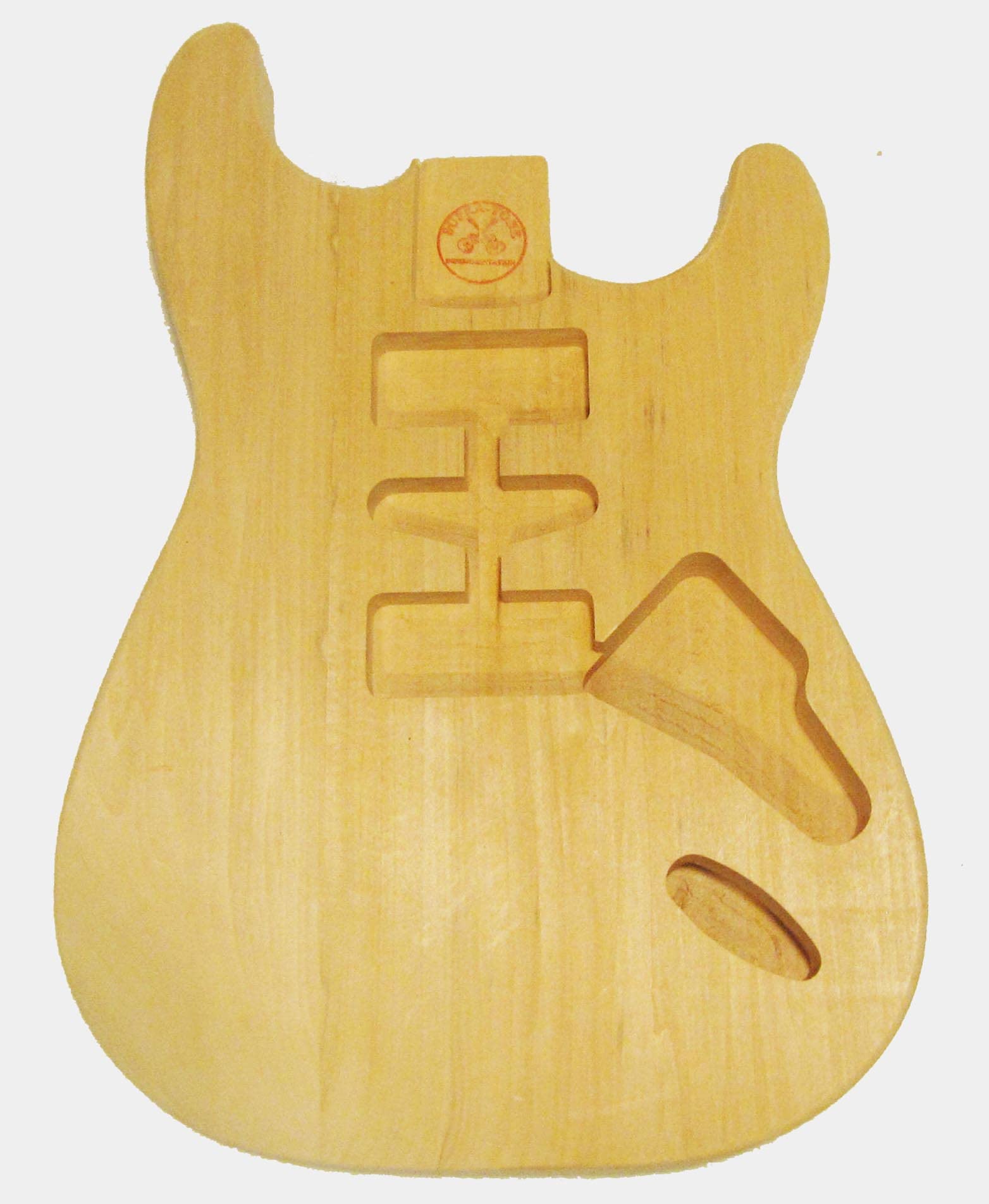 Supra-Tone Electric guitar body, unfinished, ST type, Basswood, Hardtail, Made in USA
