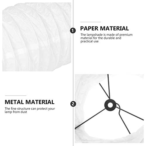 Uonlytech Paper Floor Lamp Shades Nordic Style Table Light Cover Barrel Chandelier Protector for Home Hotel Bedside Desk Wall Floor Lamp